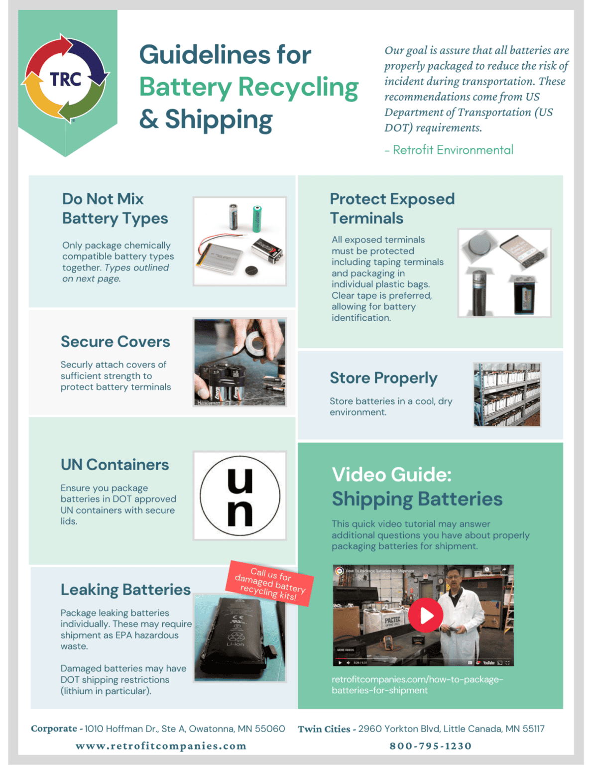 Universal Waste Recycling - Minnesota, St. Paul, Minneapolis, Iowa