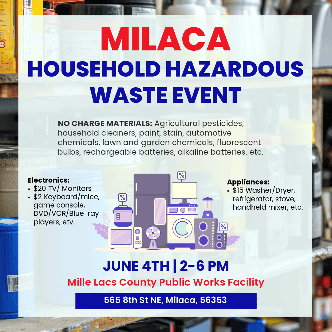 E-Waste and Appliance Recycling Collection for residents of Mille Lacs ...